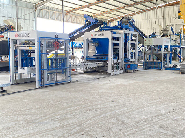 Automatic Concrete Block Machine,Hollow Brick Production Line_HAWEN ...